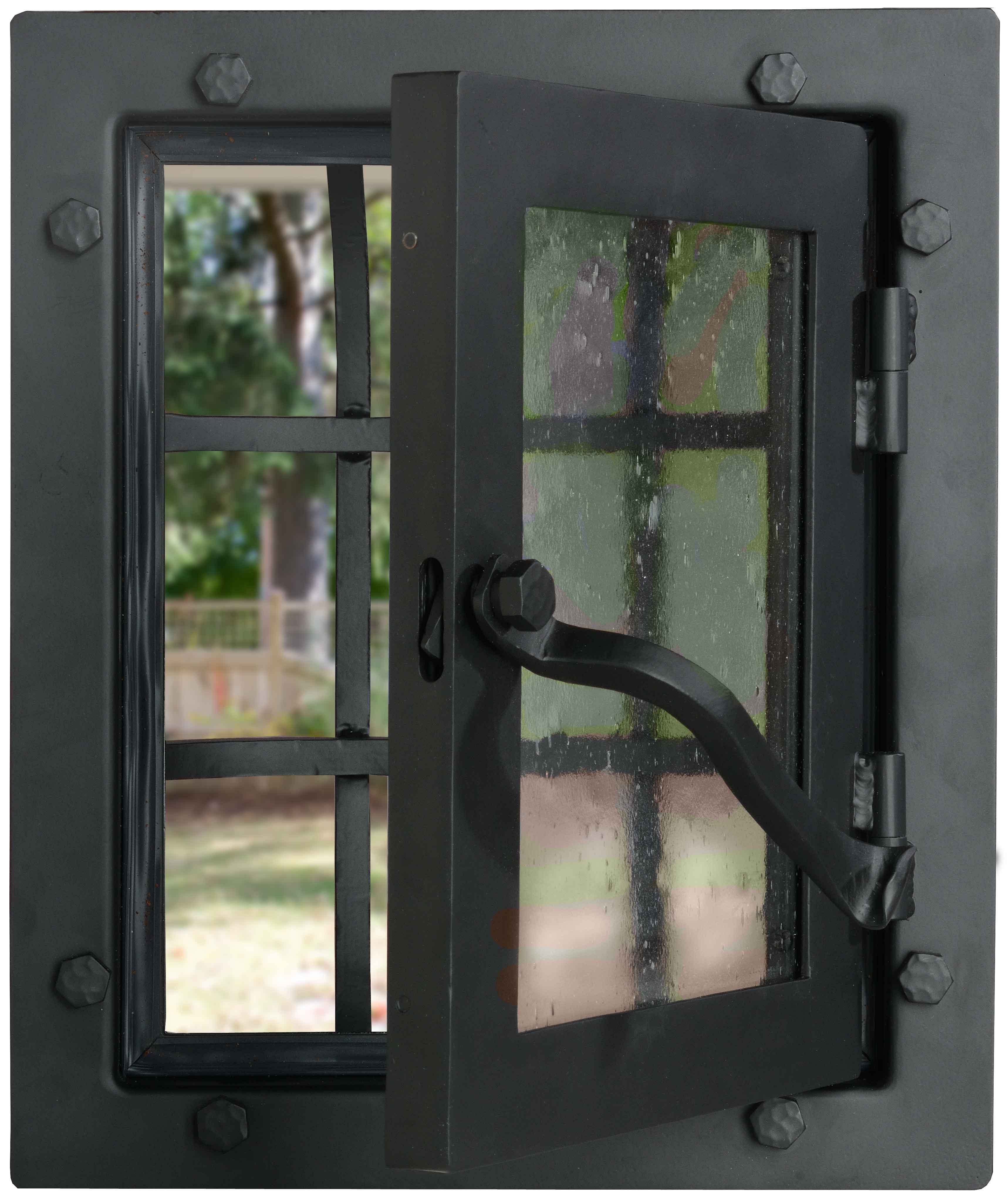 Seedy Glass Half Speakeasy Grille for Exterior Doors - Trimlite