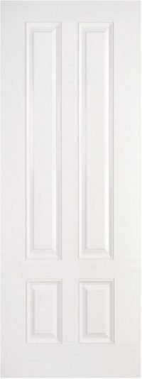 DRS49 3/4 Four Panel Smooth Skin Exterior Fiberglass Door - Smooth Skin ...