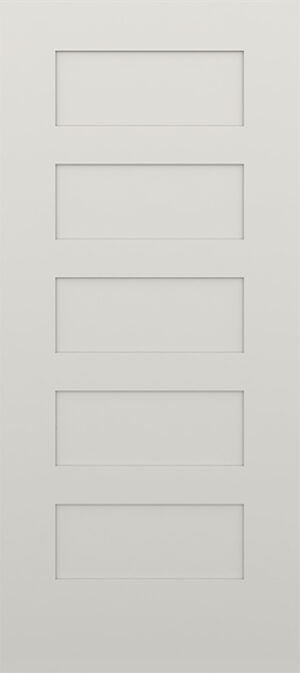 5 Panel Fiberglass Exterior Door - Panel Fiberglass - Trimlite