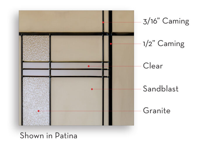 Winslow Decorative Doorlite - Winslow Door Glass Insert